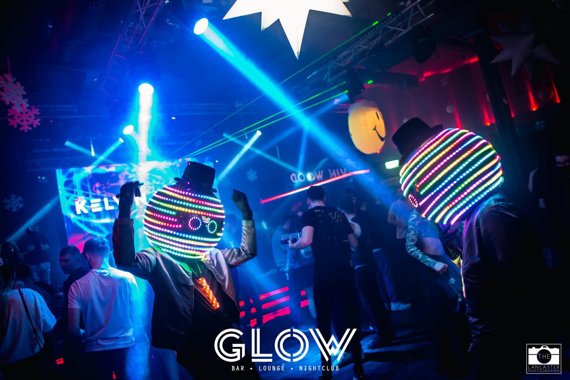 LED & Glow Acts in St. Helens to Hire including LED Pixel Heads, Glowbot